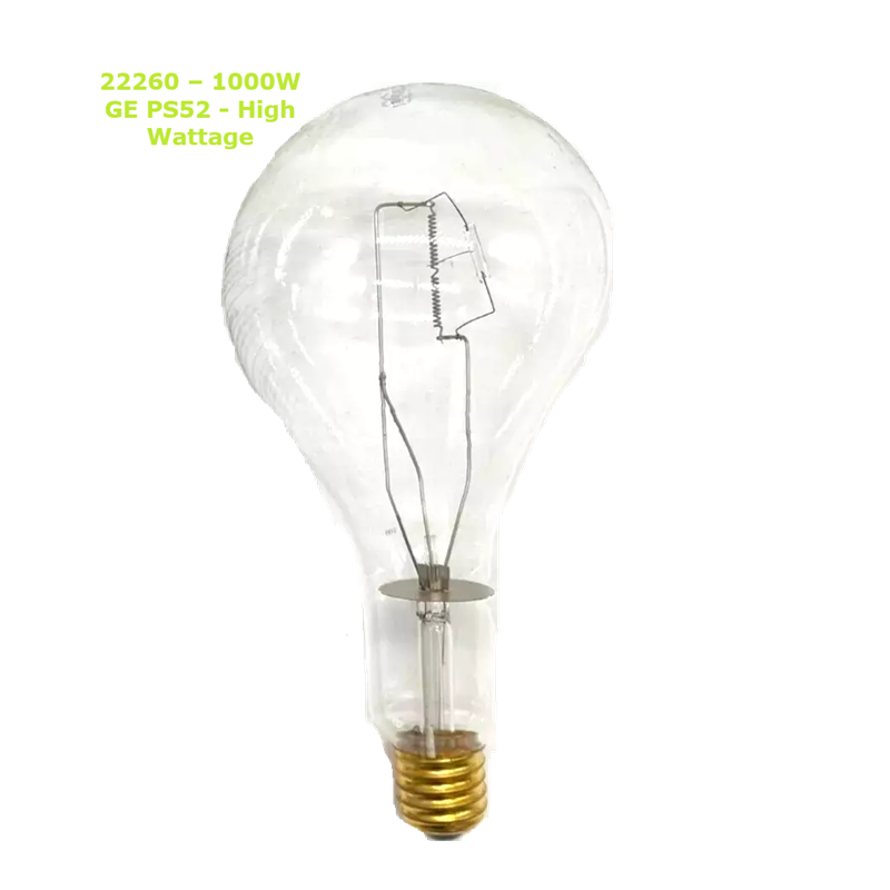 GE 22260 – 1000W PS52 E39 High Wattage Bulb - All Day Lighting